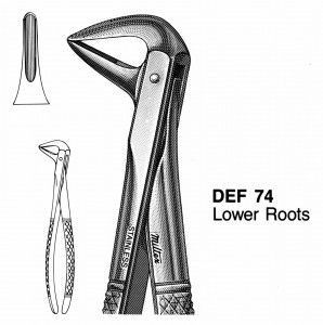 74 EXTRACTING FORCEPS, ENGLISH PATTERN