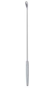 LUER KOERTE GALL STONE SCOOP, MALLEABLE, 32CM, 11MM WIDE