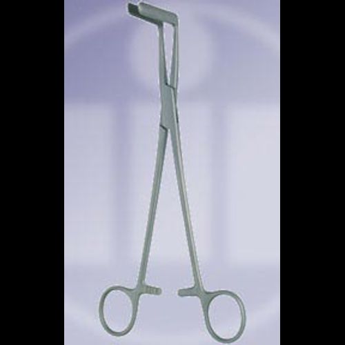 WERTHEIM CULLEN KIDNEY PEDICLE CLAMP, RIGHT ANGLED JAWS, 23CM