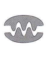 SCUDDER AT INTESTINAL CLAMP, 33CM, CURVED