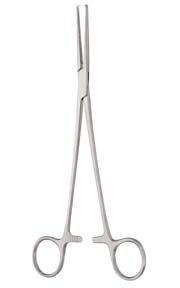BENGOLEA ARTERY FORCEPS, 20CM, 1X2 TEETH, STRAIGHT