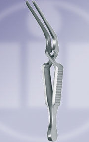 DIETHRICH BULLDOG CLAMP, 4.5CM, CURVED JAW, 8MM