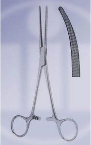 DIXON LOVELACE HEMOSTATIC FORCEPS, 16CM, CURVED