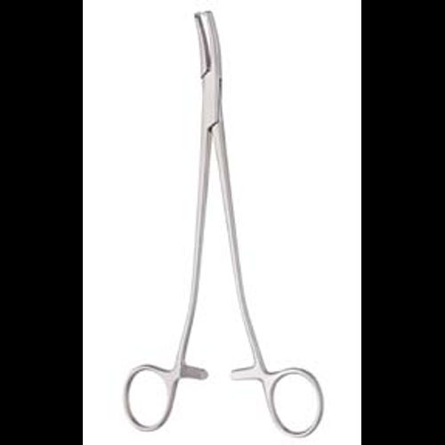 FAURE PERITONEAL CLAMP FORCEPS, 21CM, SLIGHT CURVE