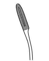 SIMS MAIER SPONGE FORCEPS, 28CM, CURVED