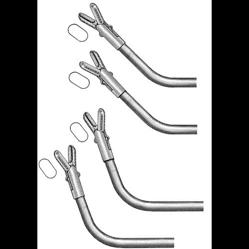 FRONTAL SINUS RECESS GIRAFFE FORCEPS, 5 1/2" SHAFT