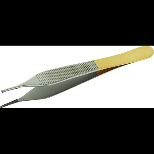 TC ADSON TISSUE FORCEPS, SERRATED, 4 3/4" (12 CM), 1X2 TEETH