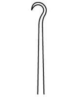 HUMBY SWIVEL SKIN HOOK, 11.5CM, 2 PRONGS