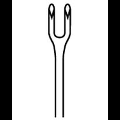 GUTHRIE DOUBLE RETRACTOR HOOK, 13CM, 2MM WIDE, SHARP