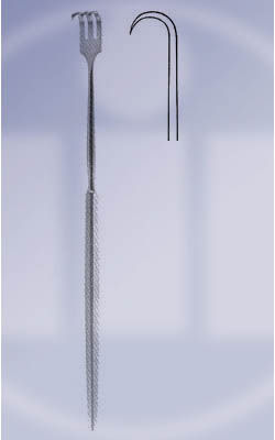 TRACHEAL RETRACTOR, 16CM, 1 PRONG, SHARP