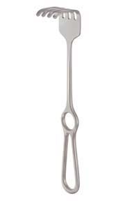 ISRAEL RETRACTOR, 25CM, 6 BLUNT PRONGS, 60MM WIDE X 50MM DEEP
