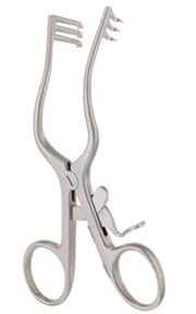 WEITLANER WULLSTEIN RETRACTOR, 3X3 SHARP PRONGS, 12MM DEEP, 13CM