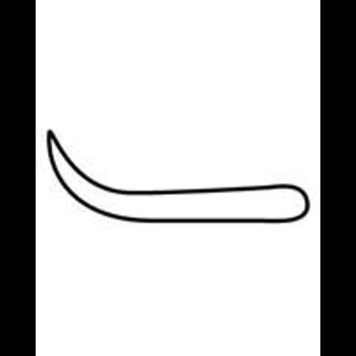 MISKIMON CEREBELLAR RETRACTOR, 22CM, 7X7 SHARP PRONGS, ANGLED, 35MM DEEP