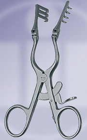 WEITLANER BECKMANN RETRACTOR, 3X4 PRONGS, BLUNT, 18MM DEEP, 14.5CM