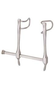 GOSSET BABY ABDOMINAL RETRACTOR, MAX SPREAD 80MM, 38MM DEEP
