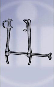 GOSSET BABY ABDOMINAL RETRACTOR, MAX SPREAD 80MM, 38MM DEEP