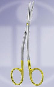 SUPERCUT PLUS FOMON T.C. DORSAL SCISSORS, 13CM, ANGULAR