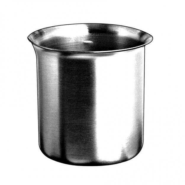 PITCHER/BEAKER 250ML, WITHOUT HANDLE, 2 5/8" X 3 1/4"