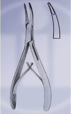 KLEINERT KUTZ RONGEUR, 14CM, LIGHT CURVE