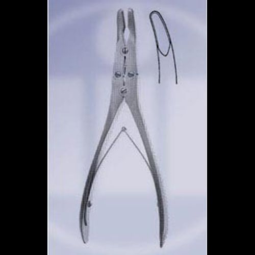 RUSKIN BONE RONGEUR, 18CM, CURVED, 5MM WIDE