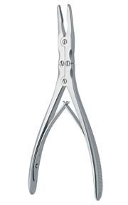 BEYER BONE RONGEUR, 18CM, CURVED, 4MM WIDE