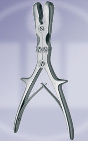 STILLE LUER BONE RONGEUR, 23CM, CURVED, 17MM WIDE