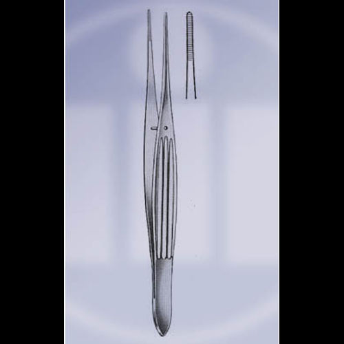 MCINDOE DRESSING FORCEPS, 15CM, SERRATED